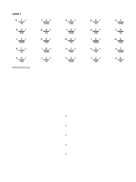 Math Fluency Practice Pdf