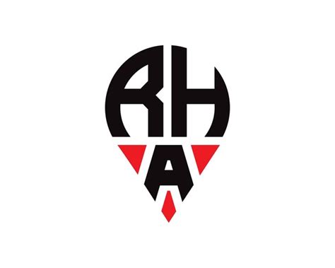 Rha Member Logo Rha Letter Logo Creative Design With Vector Graphic