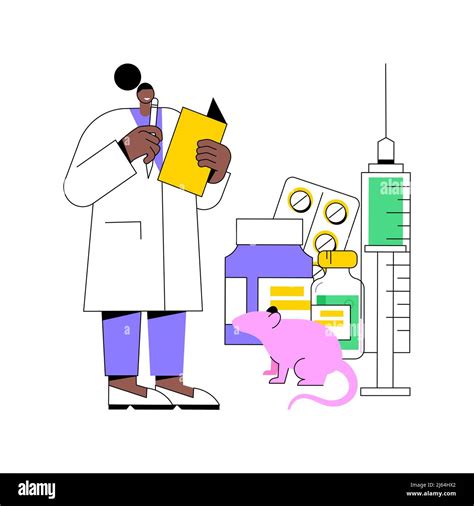 Animal Testing Of Medicines Abstract Concept Vector Illustration Drug