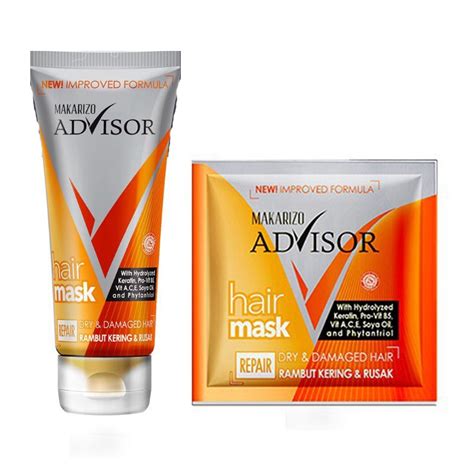 Jual Makarizo Hair Repair Mask 15ml45ml Shopee Indonesia