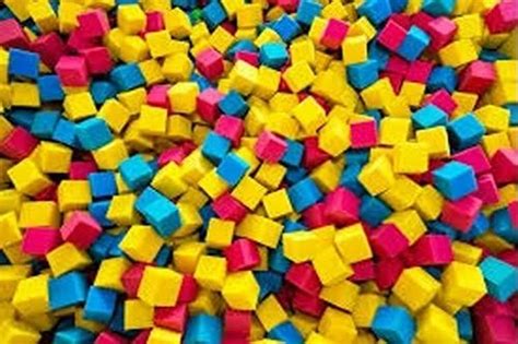 Thickness 100 Mm Multicolor Pu Foam Cubes Cushion 40 Kgm3 At ₹ 35