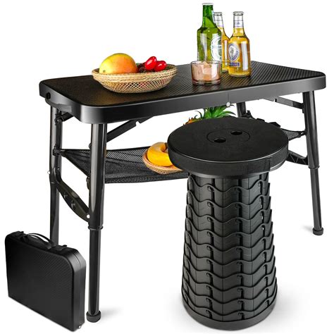 Maliven Portable Folding Table And Stool Set Lightweight