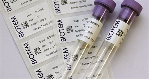 Laboratory Labels Stick To Curved Surfaces Clinical Lab Products