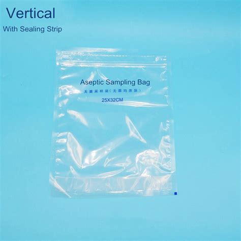 Aseptic Sampling Bag With Sealing Strip 25cm X 32c Grandado