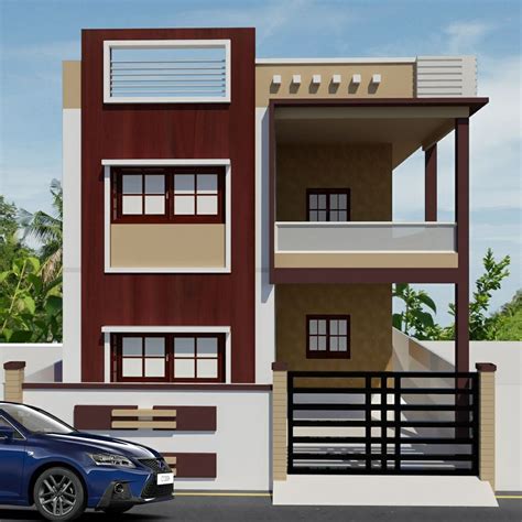 Duplex House Front Elevation