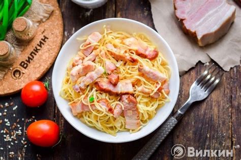 Макароны с беконом - рецепт с фото, как приготовить пошагово