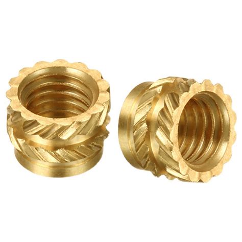 Threaded Inserts 50pcs 3d Printing Model Insert Nut Knurled Brass Nut Injection Molding Insert