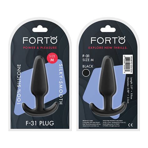 Forto F 31 100 Silicone Plug Med Black