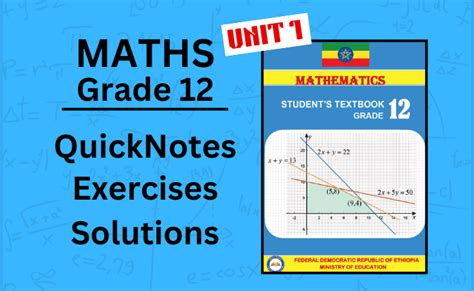 Grade 12 Mathematics Unit 1 Sequences And Series Quicknotes