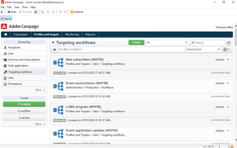 Create A Targeting Workflows Adobe Campaign