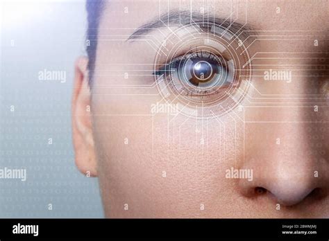 Biometrics Concept Facial Recognition System Face Recognition Iris