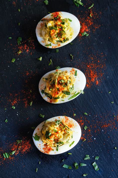 Crab Deviled Eggs {tarragon Cayenne}