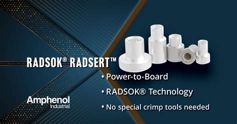 High Current Pcb Contact Radsok® Smt Radsert™ Solutions