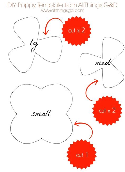 Printable Poppy Template