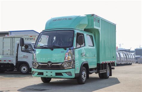 Used Light Cargo Trucks 2 7 Meters Container Box 2 3 Seats Double Cabin