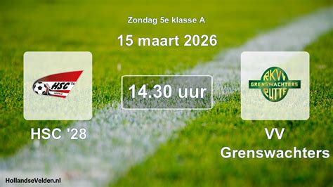 ⚽ Scheduled Match Hsc 28 Vv Grenswachters 15 March 2026 Amateur