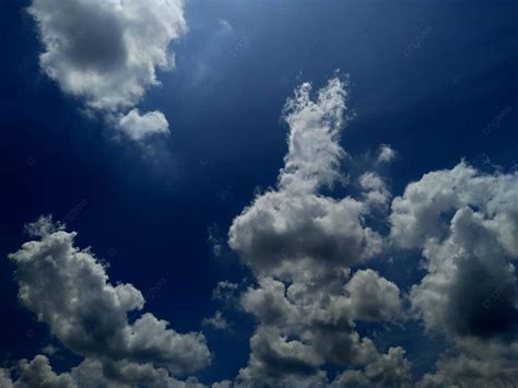 Blue Sky With White Soft Background Heaven Weather Spring Photo And