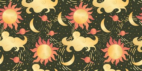 Sun Moon Pattern Vector Art Icons And Graphics For Free Download