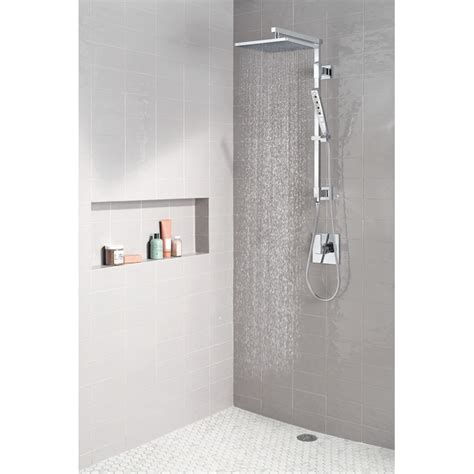 Delta Showering Components Lumicoat Chrome 15 In Universal Bathtub
