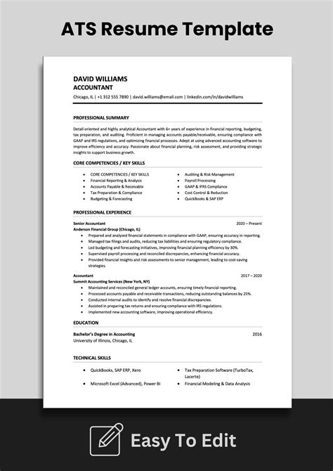 20 Ats Friendly Resume Templates