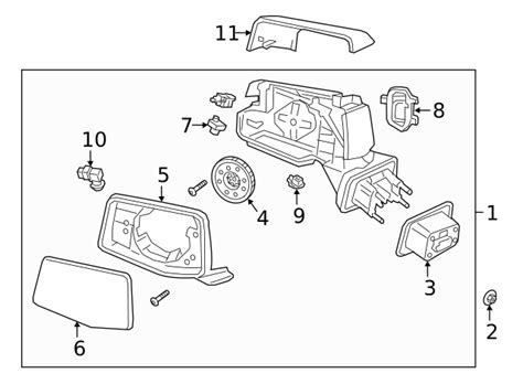 86588302 Driver Side Door Mirror Chevrolet Parts Direct