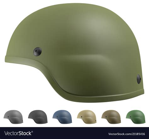Advanced Combat Helmet Royalty Free Vector Image