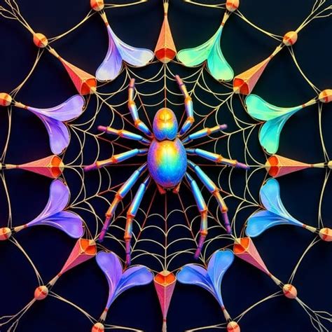 Free Prismatic Spider Mandala Image Spider Mandala Iridescent Download At Stockcake