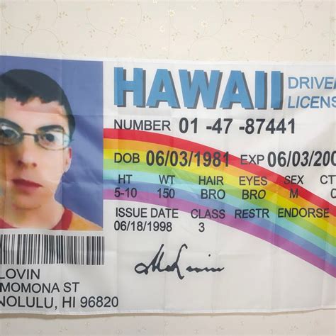 Personalized Mclovin Id Etsy