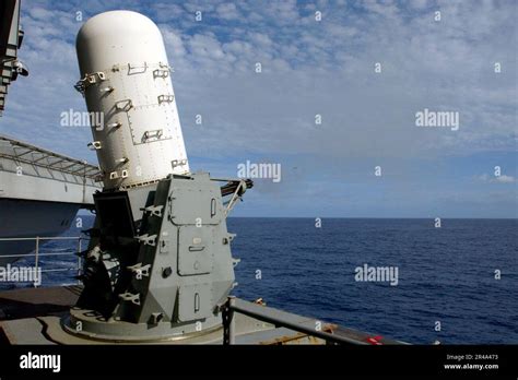 Us Navy A Close In Weapons System Cwis Mount Is Test Fired Aboard The