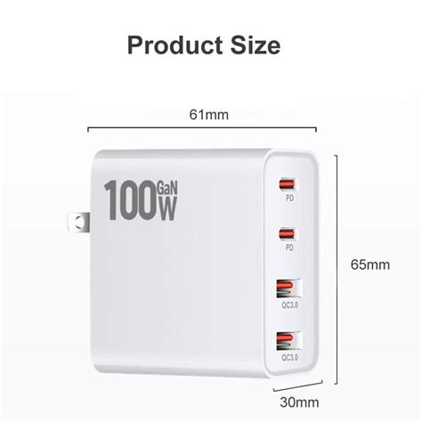 Chargeur Gan 100w Le Plus Petit Chargeur Usb C Pd 100w Fabricant D