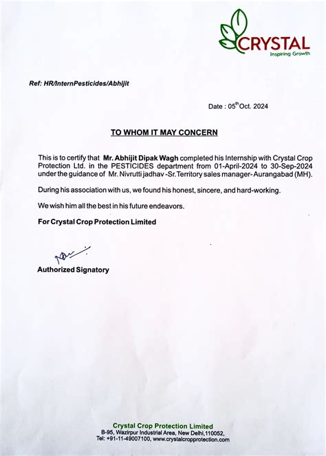 Internshipexperience Marketinginagriculture Crystalcropprotection