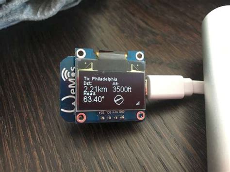 esp8266 based plane spotter electronics