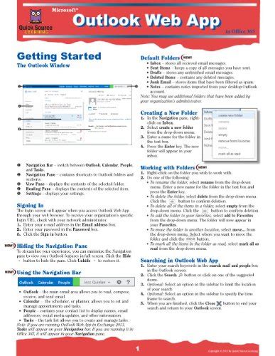 Amazon.co.jp: Outlook Web App for Office 365 Quick Source Reference Guide : 本