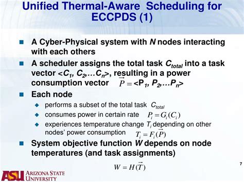 PPT Thermal Aware Scheduling In Environmentally Coupled Cyber Physical Distributed Systems