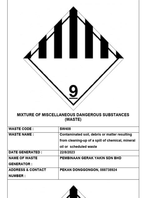 Sw 408 Label Pdf