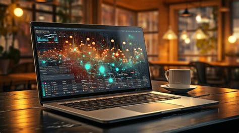 Premium AI Image Using A Laptop To Access Analytics And Business