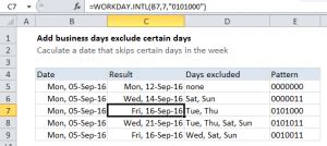 Add Days Exclude Certain Days Of Week In Excel September Excel Office