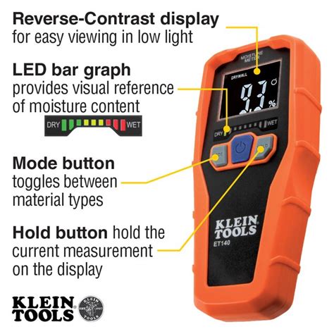 Klein Tools Led Moisture Meter In The Moisture Meters Department At
