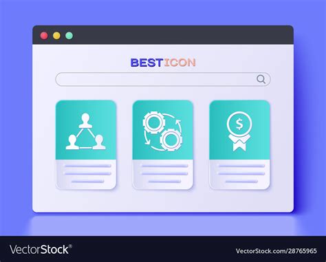 set gear and arrows as workflow process concept vector image