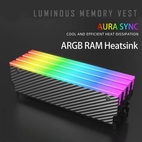 ฮีทซิงค์ระบายความร้อน argb ram 5v 3pin สําหรับ ddr2 ddr3 ddr4 ddr5