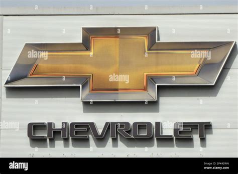 Chevrolet / Schriftzug / Logo Stock Photo - Alamy