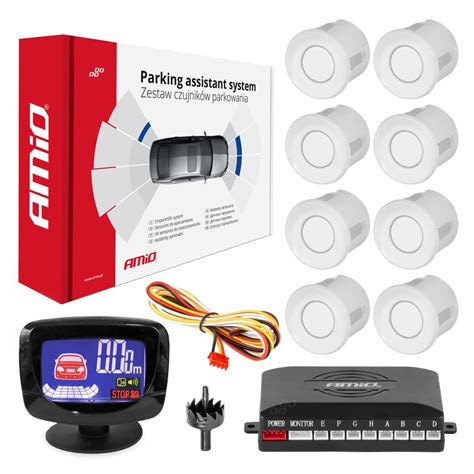 Set Of Reversing Parking Sensors Led Graph 8 Sensors White Wasserman Eu