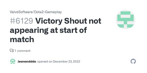 victory shout not appearing at start of match · issue 6129
