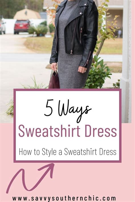 5 Ways To Wear A Sweatshirt Dress Savvy Southern Chic Hoodie