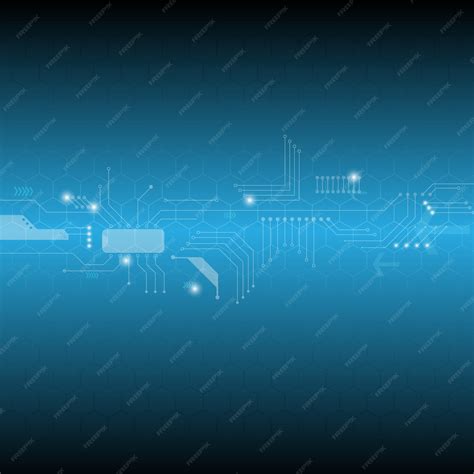 Premium Vector Electronic Circuit Line Abstract Background