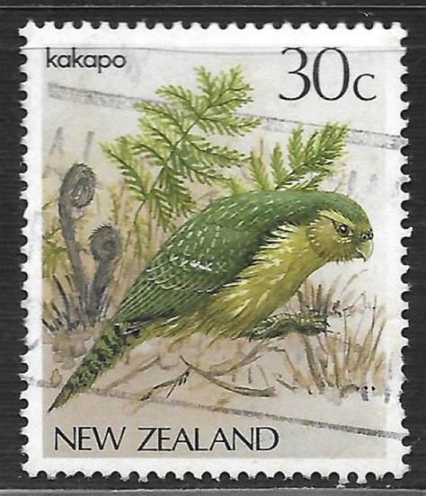 New Zealand 766 30c Native Birds Kakapo Australia And Oceania New