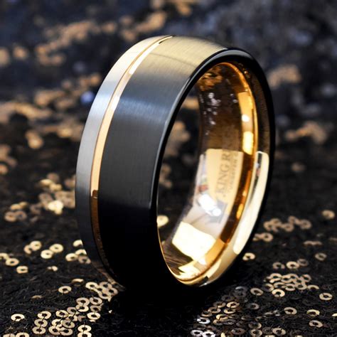 Trinity King Rings Luxury Metal Cock Ring Natural Abalone Inlay