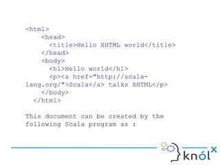 Xml Processing In Scala PPT
