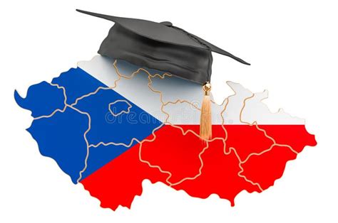 education in czech republic concept czech republic map with graduate