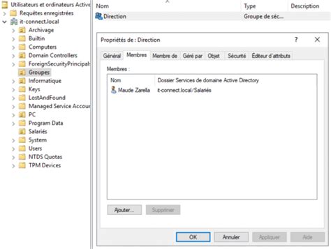 Active Directory Ajouter Un Utilisateur à Un Groupe Pour Une Durée